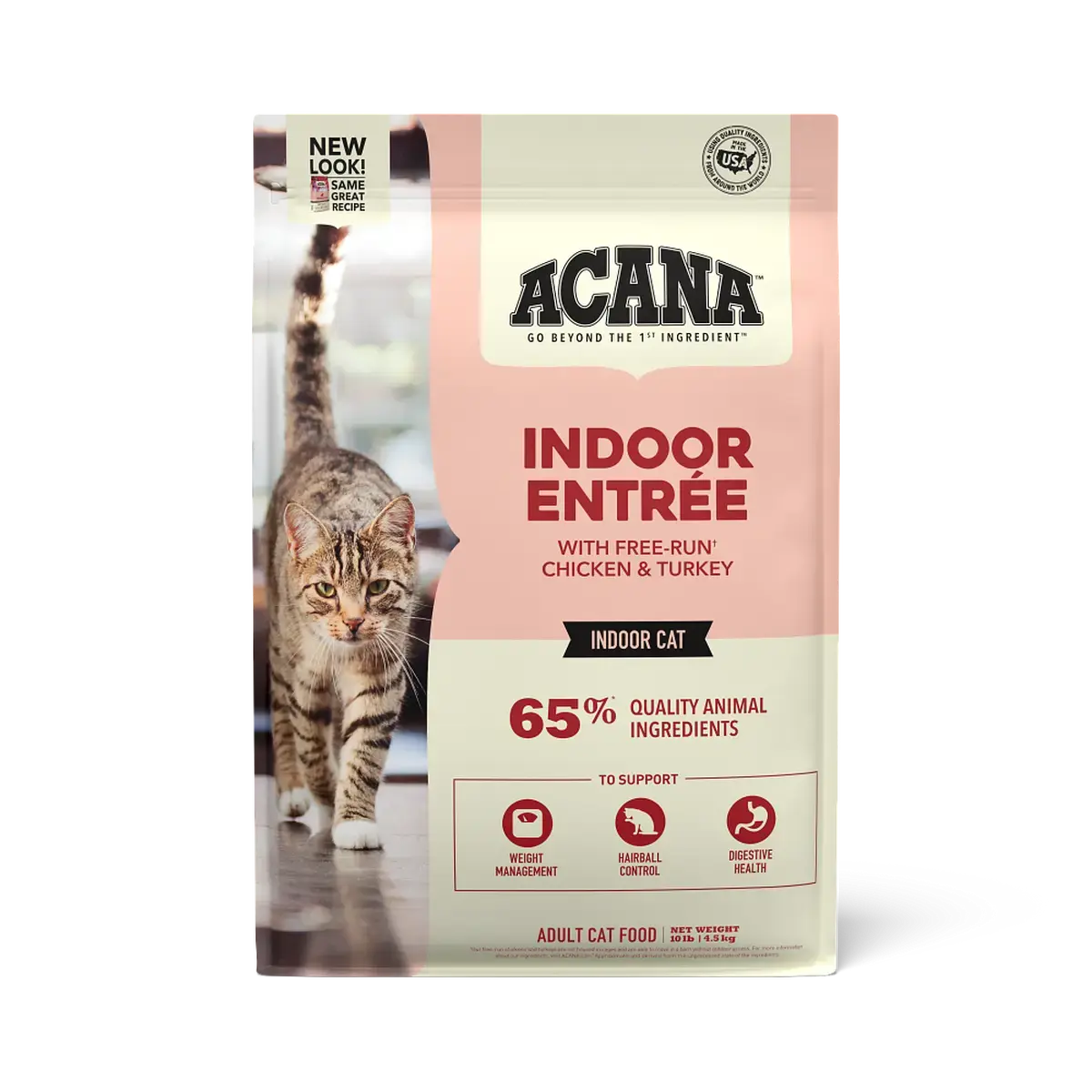 ACANA Indoor Entree Chicken Turkey Whole Herring & Rabbit Dry Cat Food ...